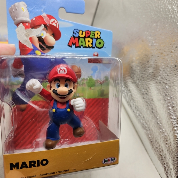 Jakks | Toys | 7 Super Mario Bros Yoshi Mario Cappy Fire Ice Figure 25 ...